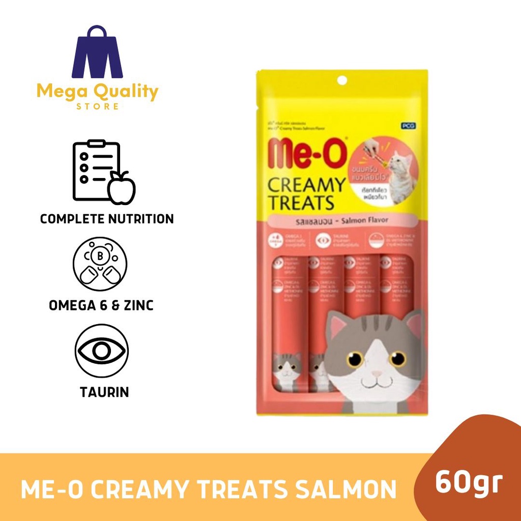 Jual Meo Creamy Treats Cat Snack Salmon 60gr | Shopee Indonesia