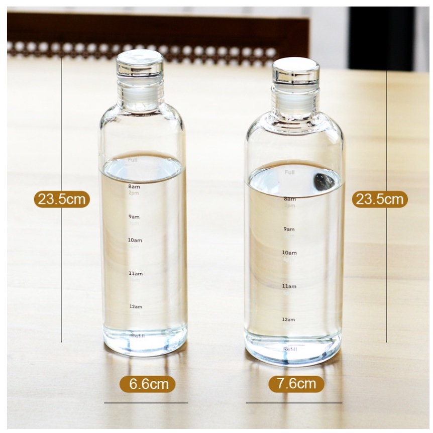 Jual Botol Minum kaca Aesthetic Water Bottle Termos Botol Bening ...