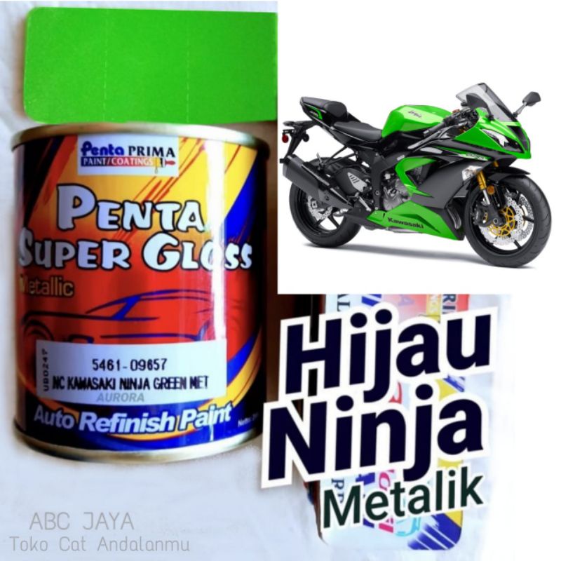 Jual Cat Penta Super Gloss NC Kawasaki Ninja Green Met 200ml Hijau ...