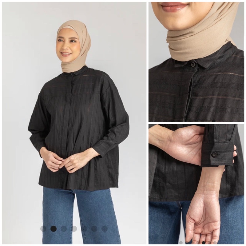 Jual Casa top plain black kamiidea kami idea | Shopee Indonesia