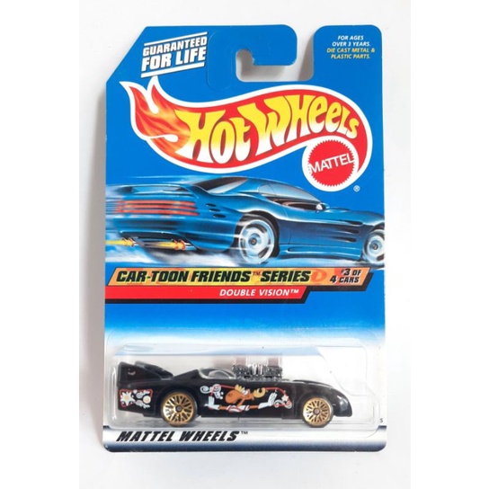 Jual Hotwheels HW DOUBLE VISION Car-Toon Friends Series Blue Card Antik ...