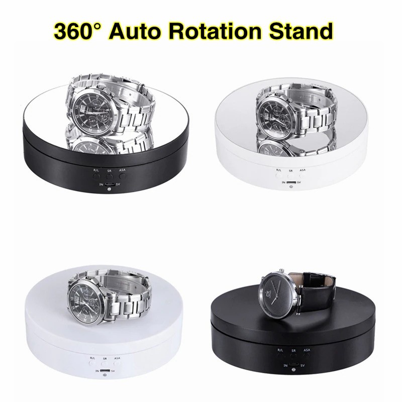 Jual Alas Putar Stand display rotating 360 derajat otomatis alat konten ...