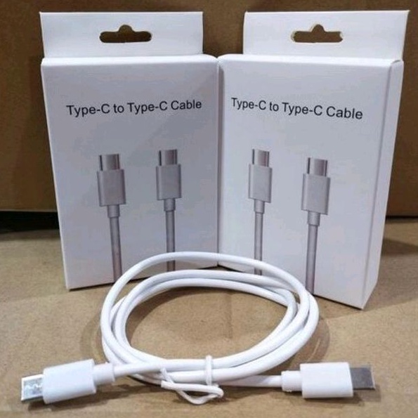 Jual Kabel Data Original 100% Type C to Type C (3A) Fast Charging 25 ...