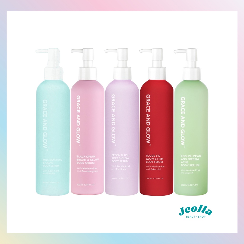 Jual GRACE AND GLOW Hand and Body Lotion Body Serum 300 ml (Black Opium ...