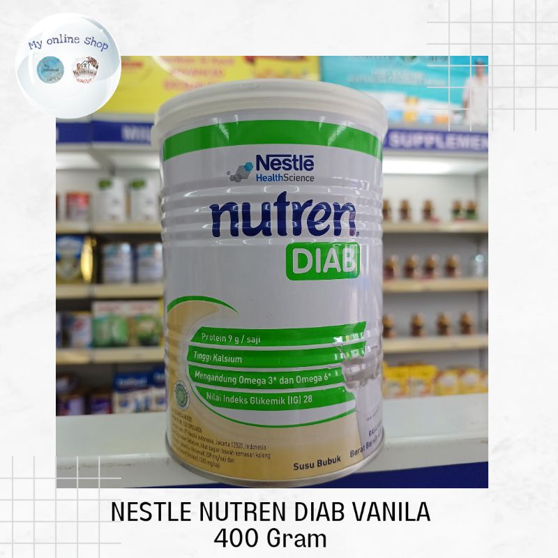 Jual NESTLE NUTREN DIAB VANILA 400 Gram | Shopee Indonesia
