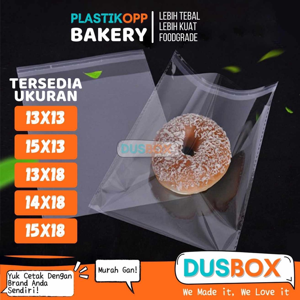 Jual Plastik OPP Bakery / Kemasan Roti / Plastik Roti /OPP Roti / OPP ...