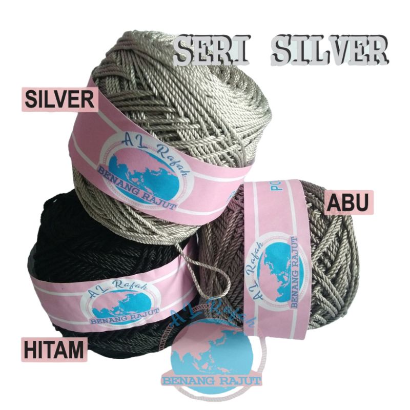 Jual BENANG RAJUT SERI SILVER (PILIH WARNA) | Shopee Indonesia