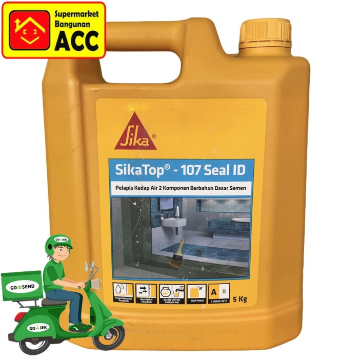 Jual Sika Sikatop 107 Liquid Cairan Waterproofing 5kg | Cairan Sika 5kg ...