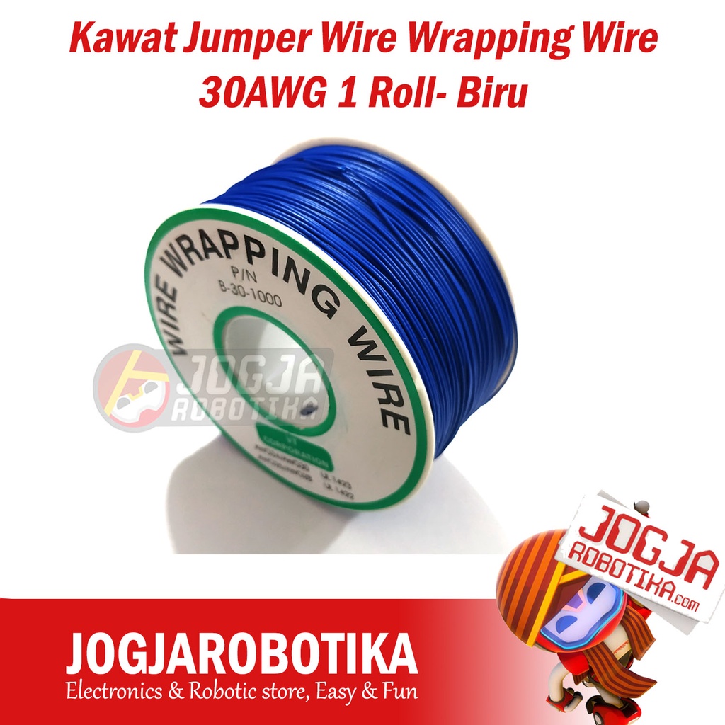 Jual Kawat Jumper Wire Wrapping Wire Kabel PCB Breadboard 30AWG 1 Roll ...