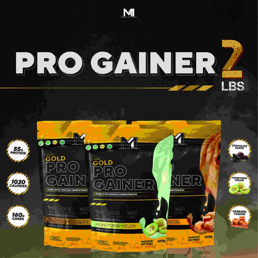 Jual PRO GAINER M1 Muscle First Susu Protein 2 lbs 900 gr BPOM HALAL ...