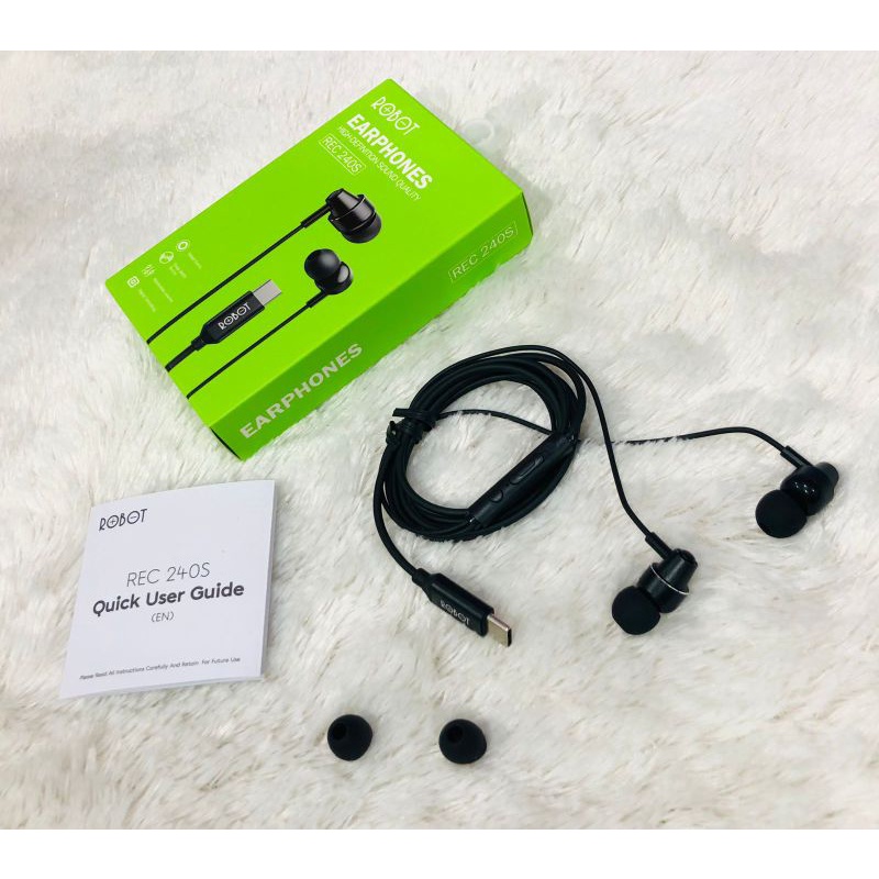 Jual HEADSET ROBOT REC240s TYPE C IN-EAR RICH BASS METAL FULLY ALUMINUM ...