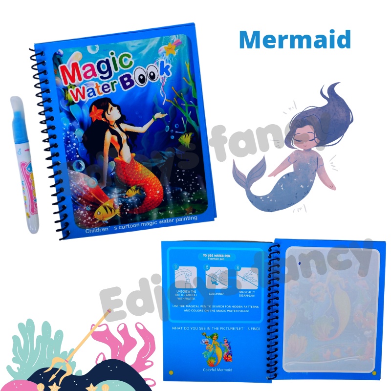 Jual Buku mewarnai ajaib magic coloring book water bst19-2 Buku ...