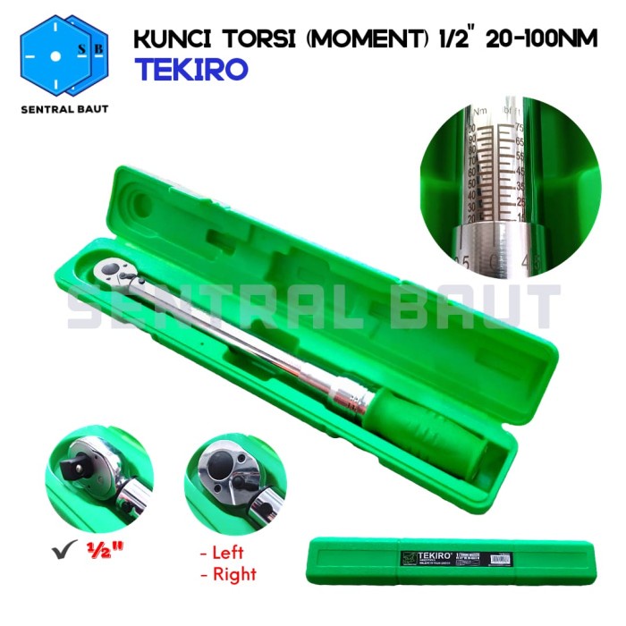 Jual SENTRAL BAUT || Kunci Torsi ( Kunci Momen) 1/2" 20-100mm TR1200 ...