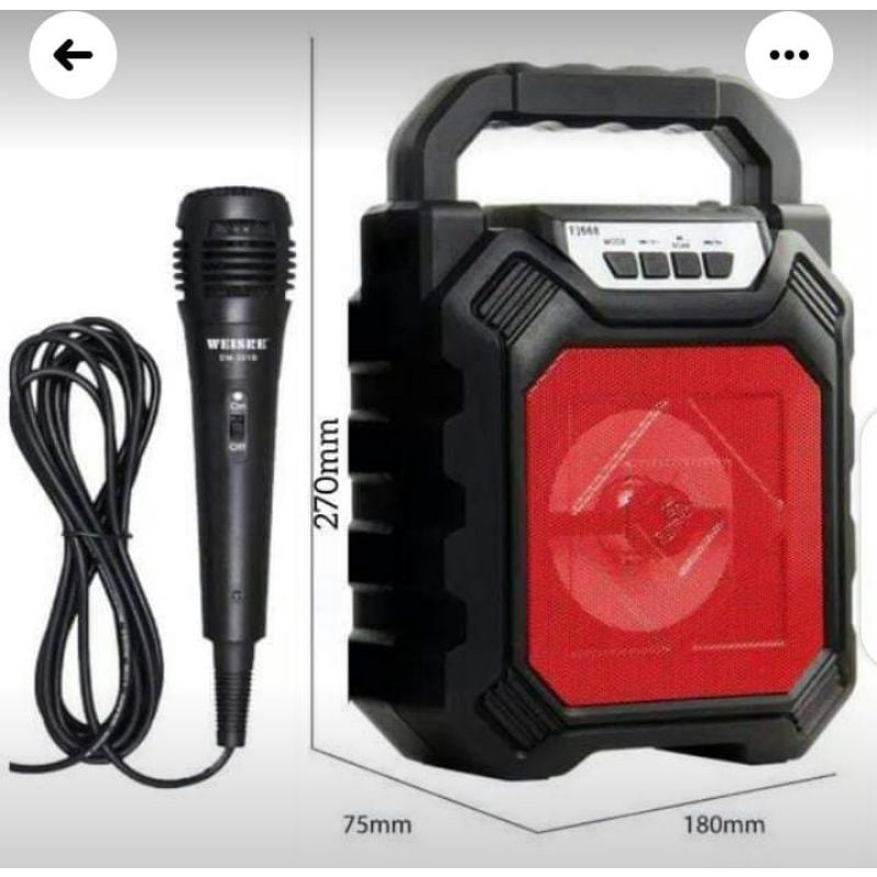 Jual Speaker Bluetooh Plus Mic Karokean Bass | Shopee Indonesia