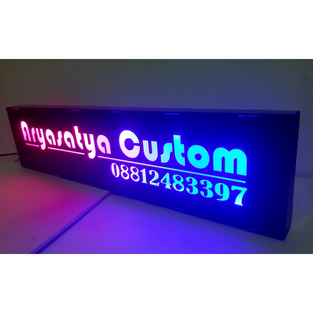 Jual Lampu tidur/lampu hias dinding/papan nama akrilik /papan nama ...
