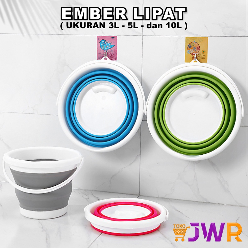 Jual Folding Bucket Ember Lipat Portable 5L Baskom Lipat Multifungsi ...