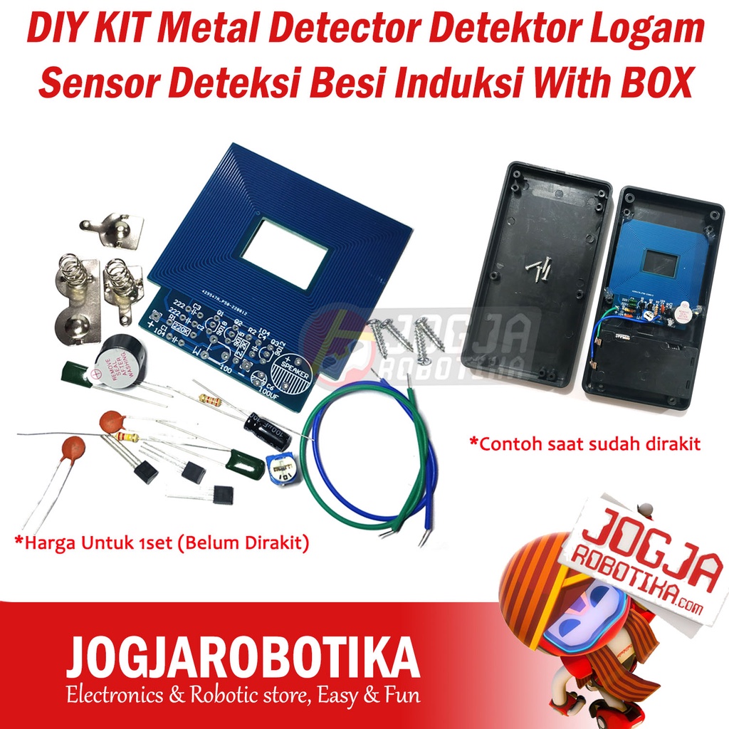 Jual DIY KIT Metal Detector Detektor Logam Sensor Deteksi Besi Induksi ...