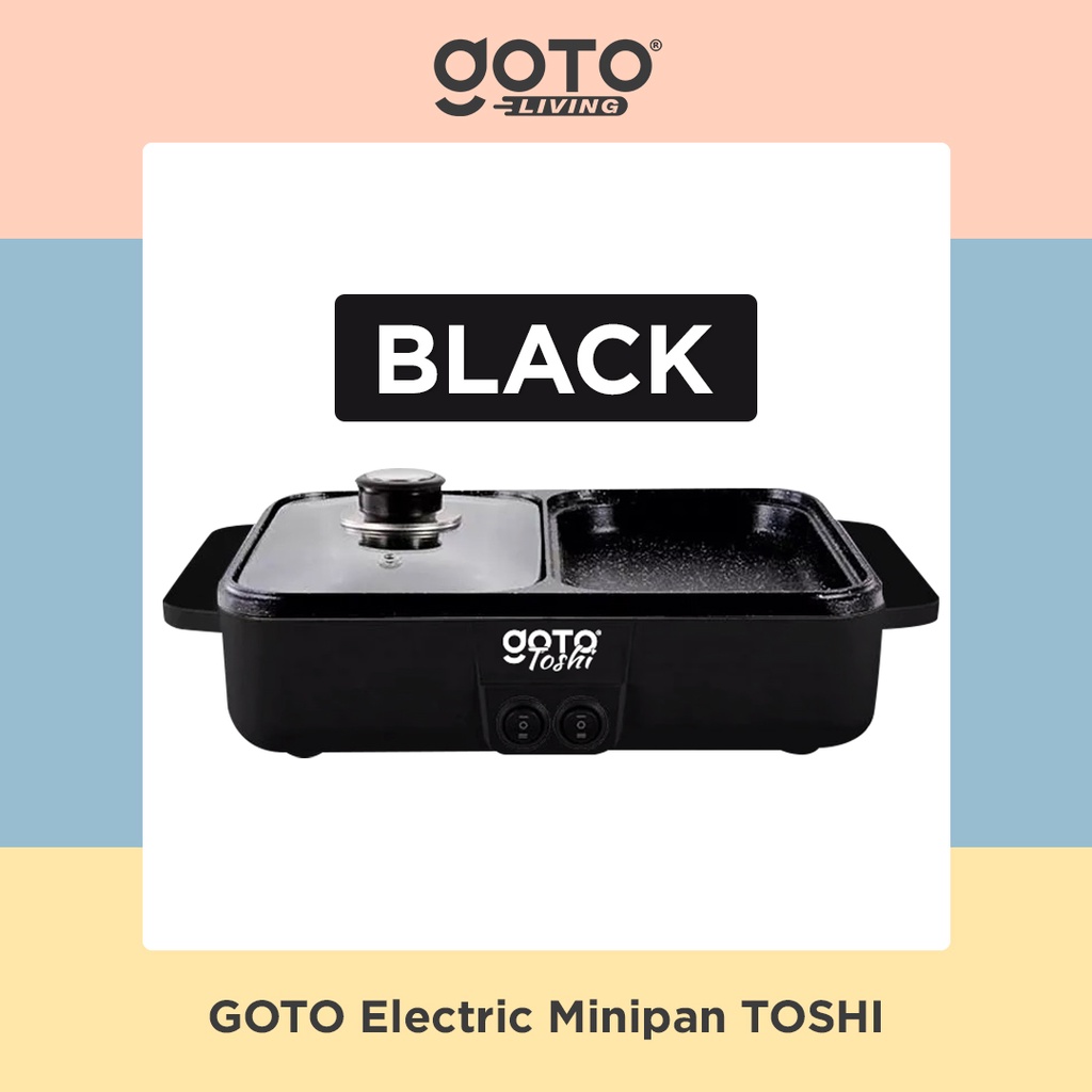 Jual Goto Toshi Minipan Electric Hotpot Alat Panggangan Grill Pan BBQ ...