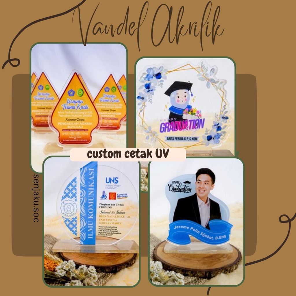 Jual Plakat Akrilik / Plakat Wisuda / Plakat Magang / Vandel Print UV ...