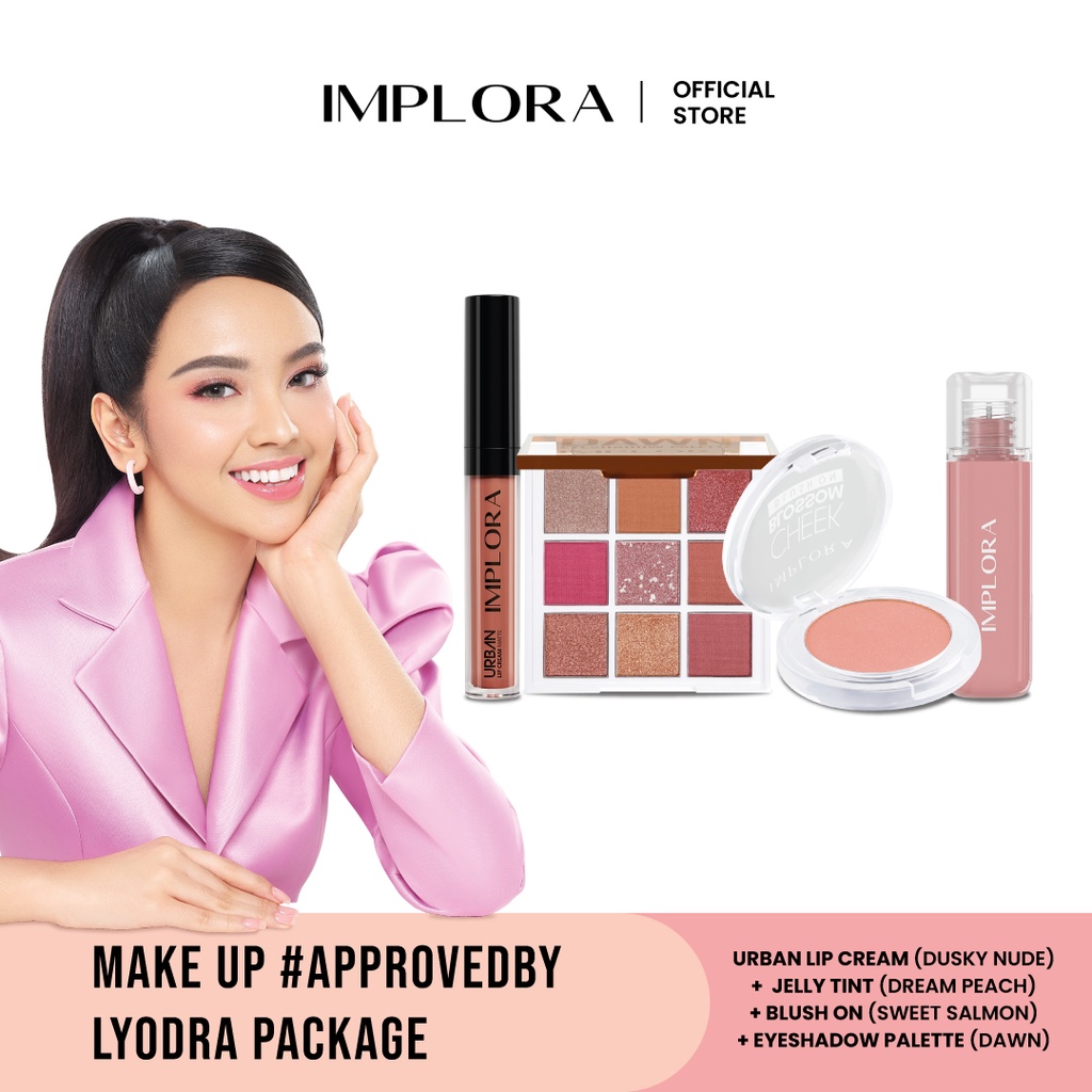 Jual Implora Make Up #ApprovedBy Lyodra Package | Shopee Indonesia