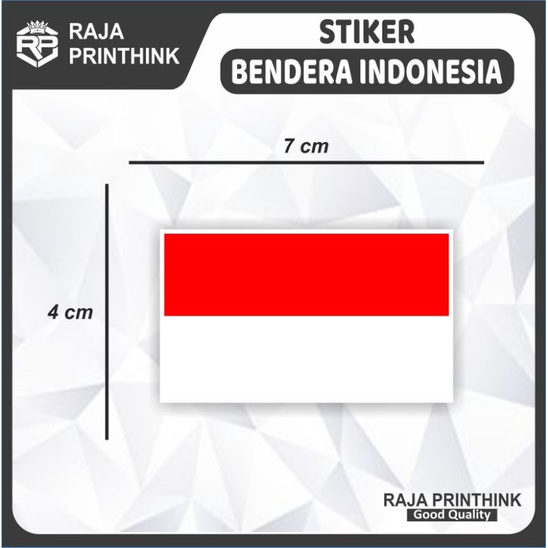 Jual Stiker Bendera Merah Putih Indonesia Stiker Merah Putih Waterproof ...