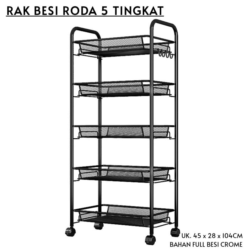 Jual RAK BESI RODA / RAK DORONG SERBAGUNA | Shopee Indonesia