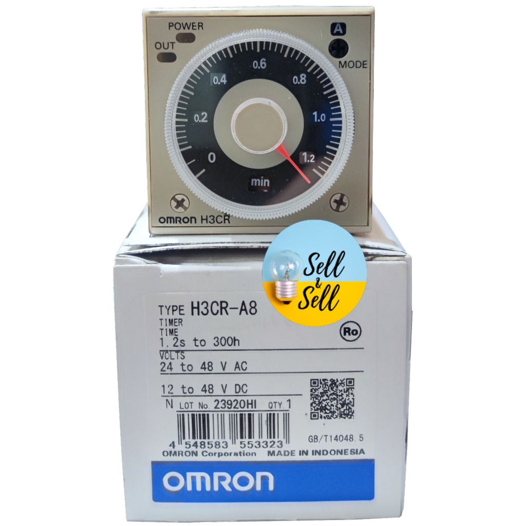 Jual Timer Omron H3CR-A8 24-48V (100% Original) / Timer 8 Pin H3CRA8 ...