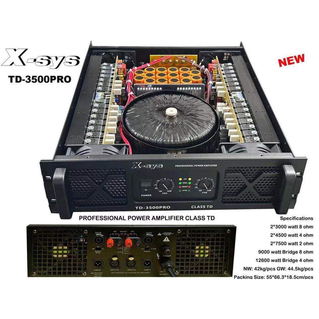 Jual X-Sys Power Amplifier TD 3500 PRO Power Amplifier Class TD X-sys ...