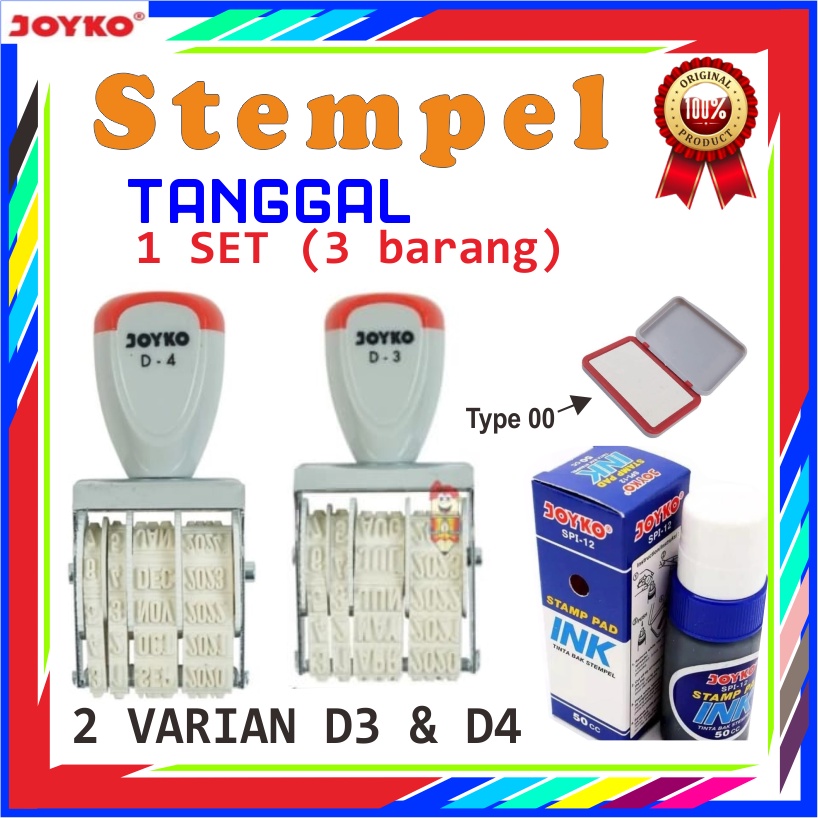 Jual STEMPEL TANGGAL JOYKO D-3 DAN D-4|BAK TINTA | KANTOR TOKO FAKTUR ...