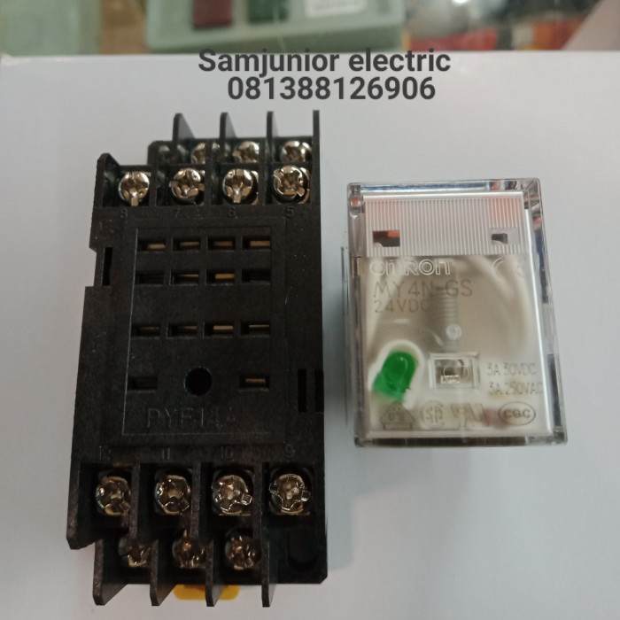 Jual Relay My4N-Gs 24Vdc Omron+Socket | Shopee Indonesia