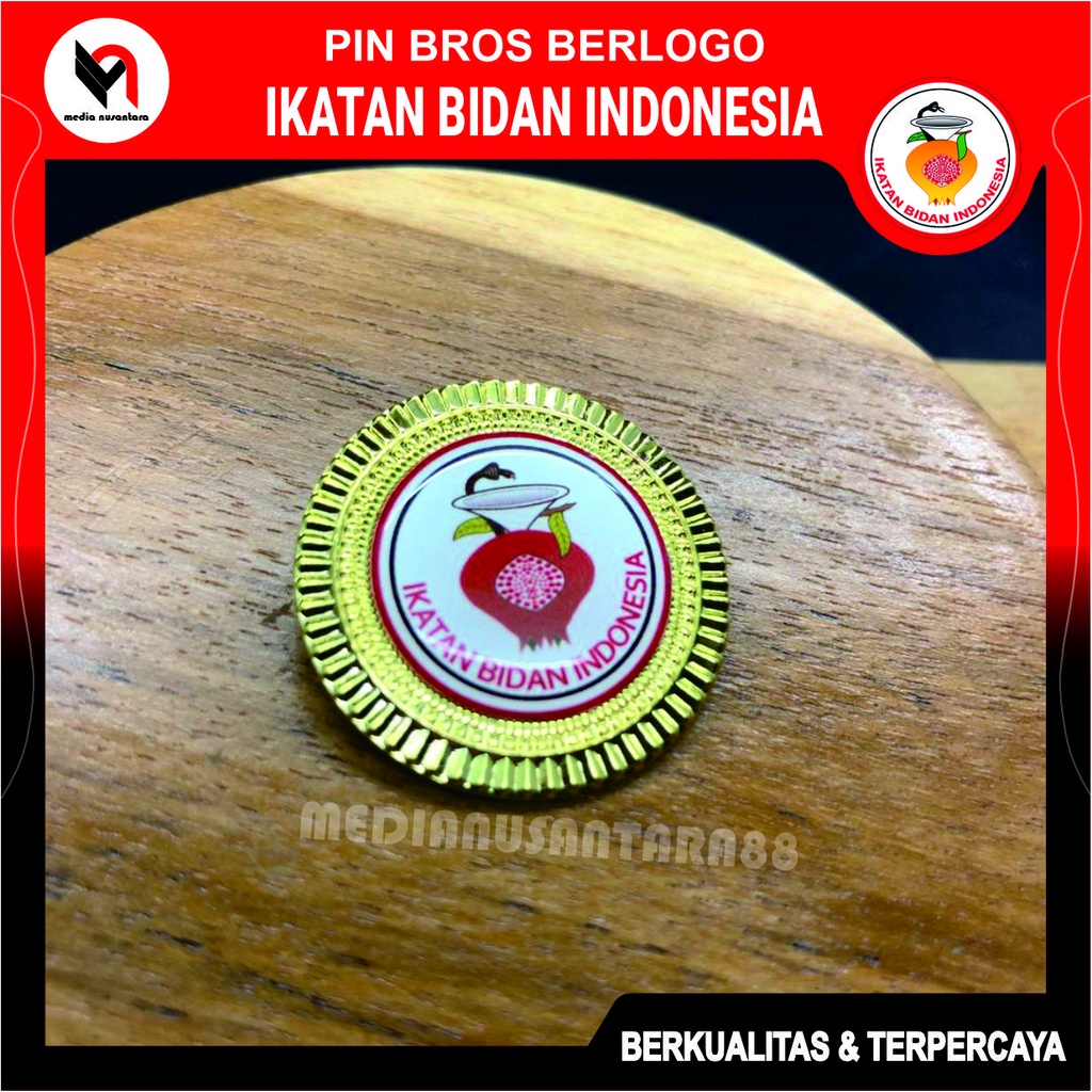 Jual PIN IBI / BROS IBI IKATAN BIDAN INDONESIA BENTUK BULAT GERIGI ...