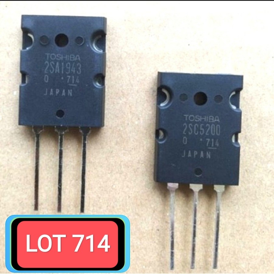 Jual Transistor Toshiba 2sc5200 2sa1943 lot 714 / a1943 c5200 lot 714 japan | Shopee Indonesia