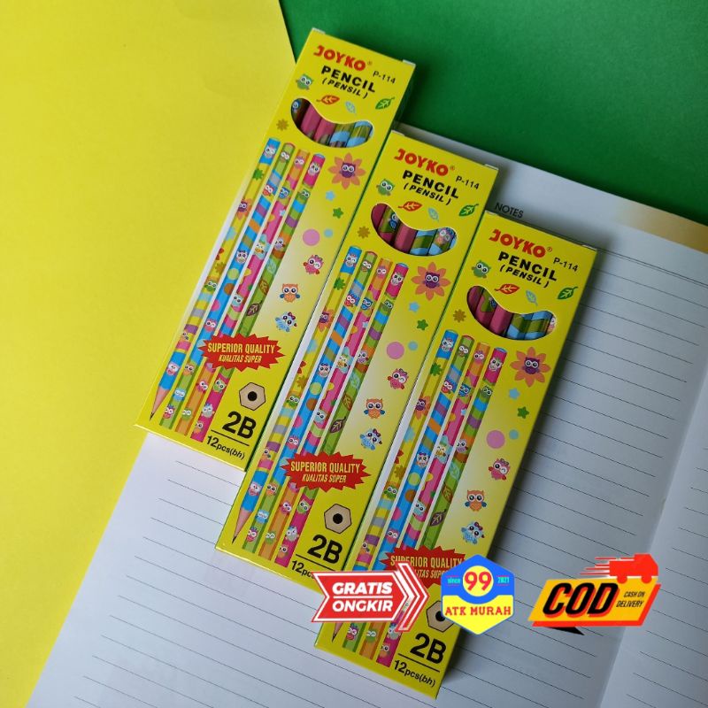 Jual ANIMAL pensil 2B JOYKO P-114/Pensil 2B komputer/pencils/Pensil ...