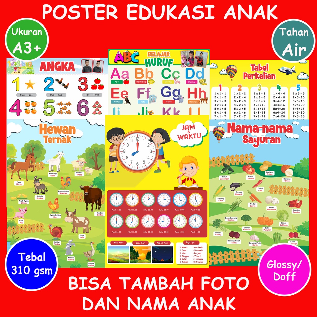 Jual Poster Edukasi/ Poster Pendidkan / Poster Belajar | Shopee Indonesia