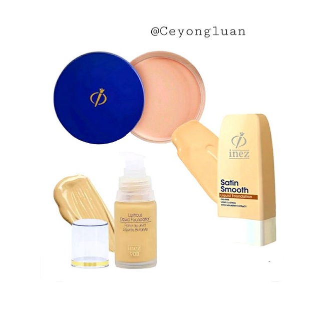 Jual Ceyong Inez correcting cream//Lustrous liquid foundation//Satin ...