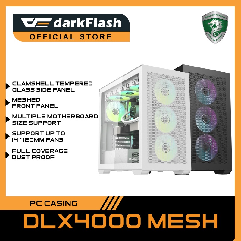 Jual darkFlash DLX4000 MESH EATX PC Casing [No Fan] | Shopee Indonesia
