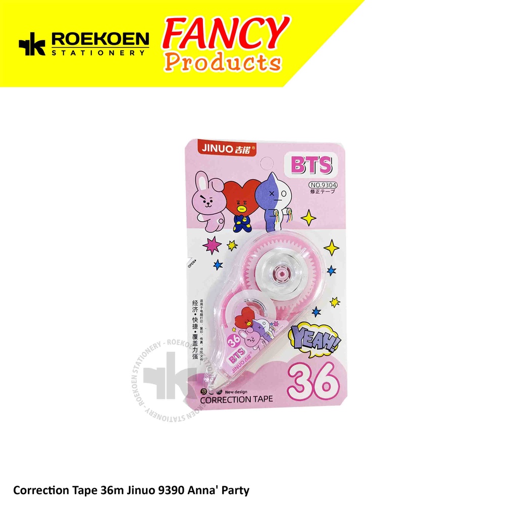 Jual Jinuo Correction Tape 36m Fancy 9304 BTS | Shopee Indonesia