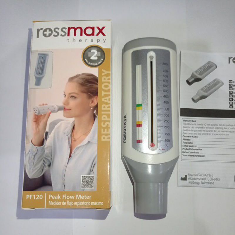 Jual Alat Peak Flow Meter Ukur Aliran Udara Paru Rossmax Untuk Dewasa ...
