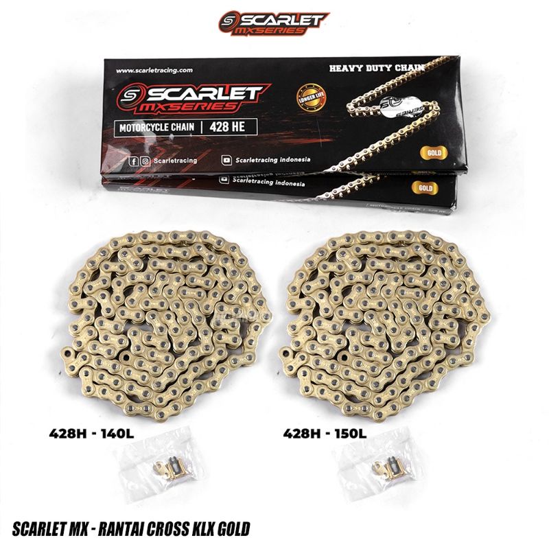Jual RANTAI EXPEDITION SCARLET FREEDAY 428-140L dan 428 - 150 L dan 520 ...