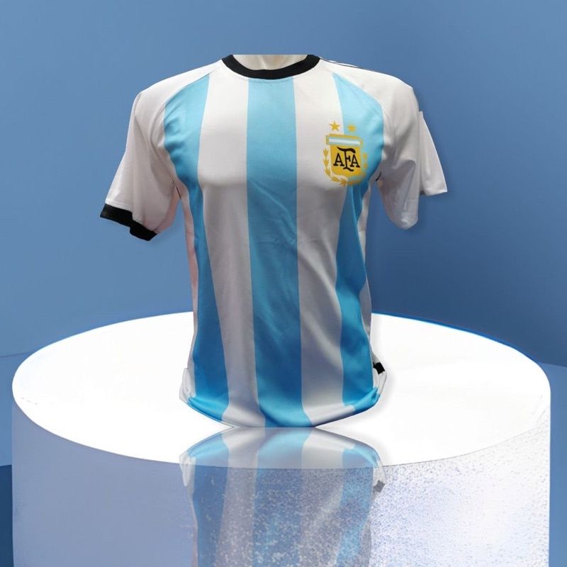 Jual Jersey Argentina Home World Cup 2022 Qatar Piala Dunia 2022 Lokal Auri | Shopee Indonesia