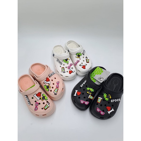 Jual Crocs Fashion Bae free jibitz / Sandal Wanita crocs bae love ...