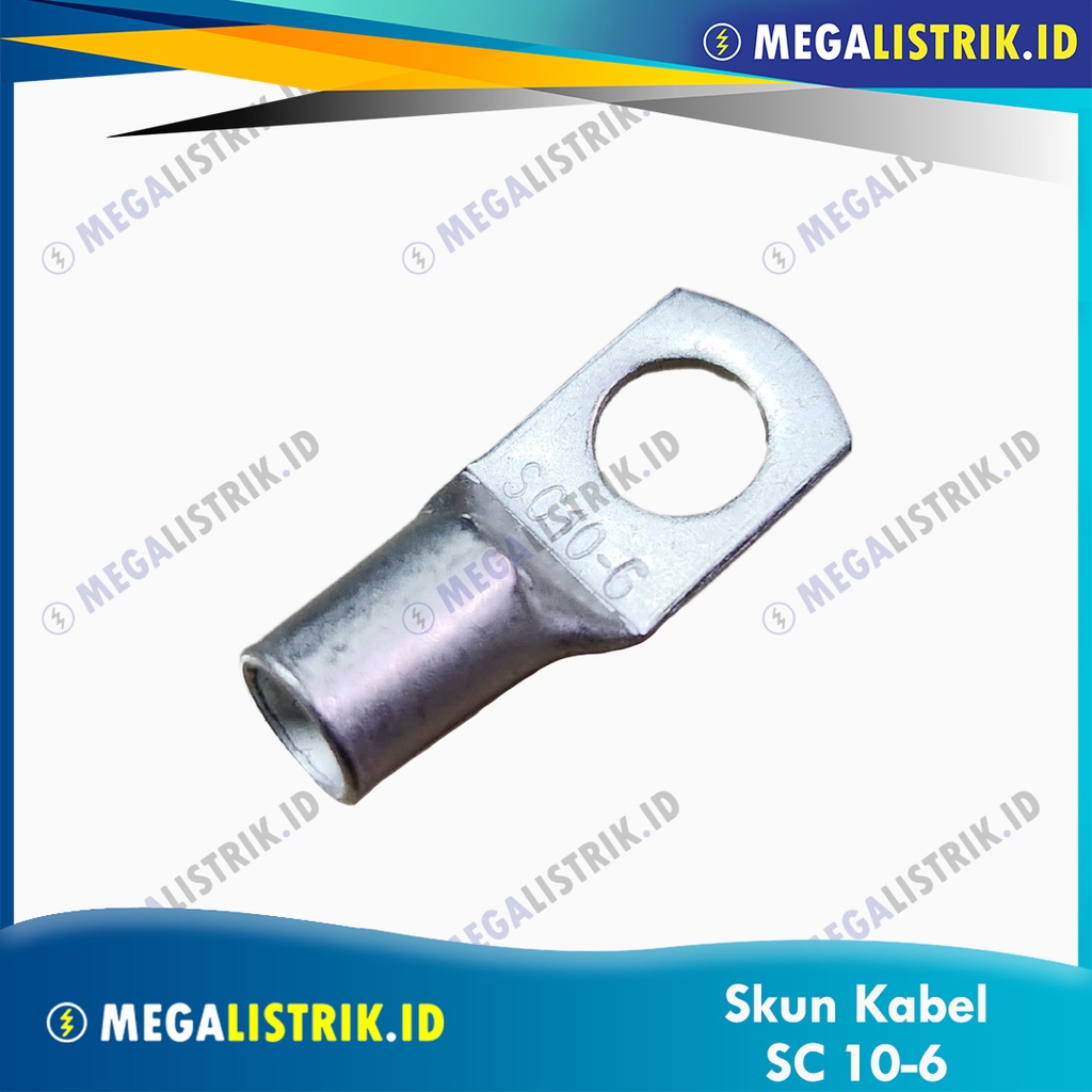 Jual SKUN KABEL SC-10-6 / SCUN SEPATU 10MM / CABLE LUG 10 MM / SC10 TEMBAGA SC-10-6 | Shopee ...