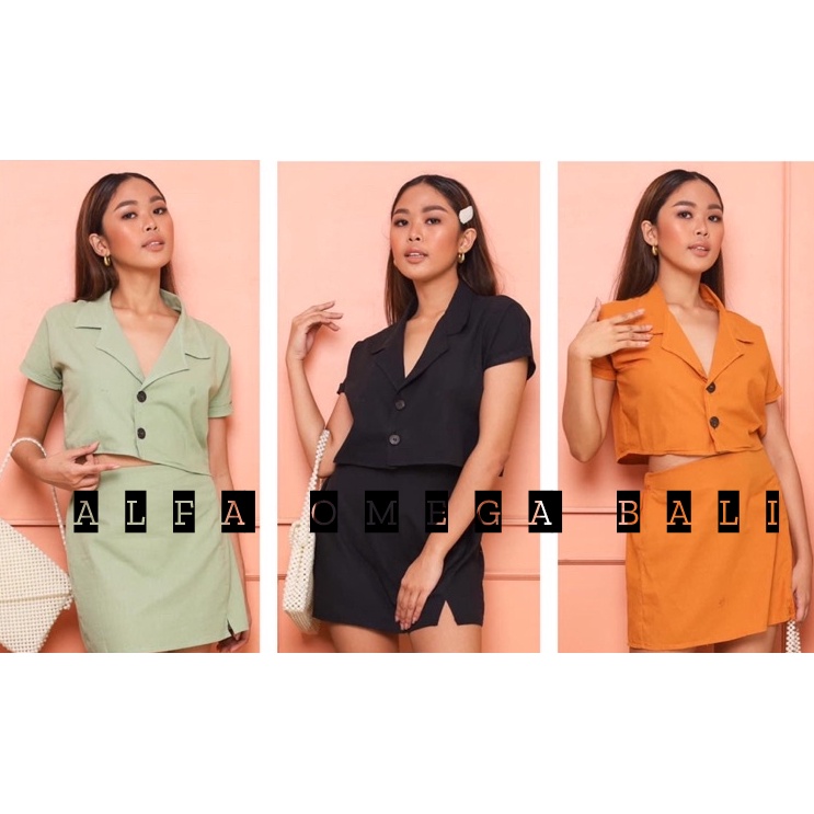 Jual PROMO!! Satu Setelan Jessi Mini Skirt Set | Shopee Indonesia