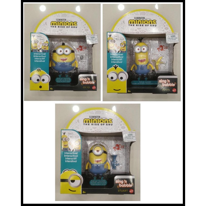 Jual Promo Sale: Minion Interactive Sing N Babble Otto/ Kevin/ Stuart ...