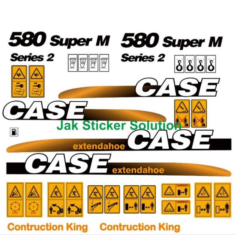 Jual Stiker Bakchoe Loader Case 580 Super M | Shopee Indonesia