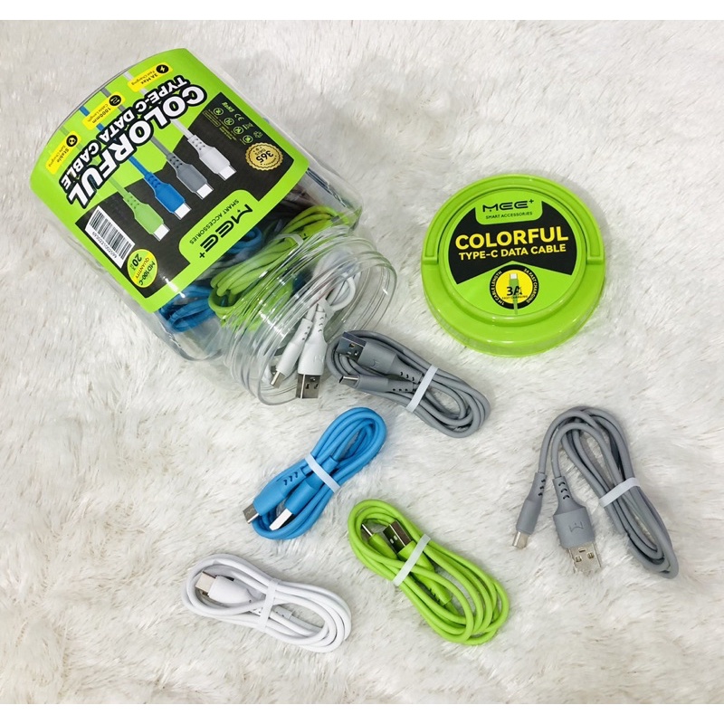 Jual KABEL CHARGER/DATA MEE+ TIPE C FAST CHARGING 3A SUPPORT MI TURBO ...