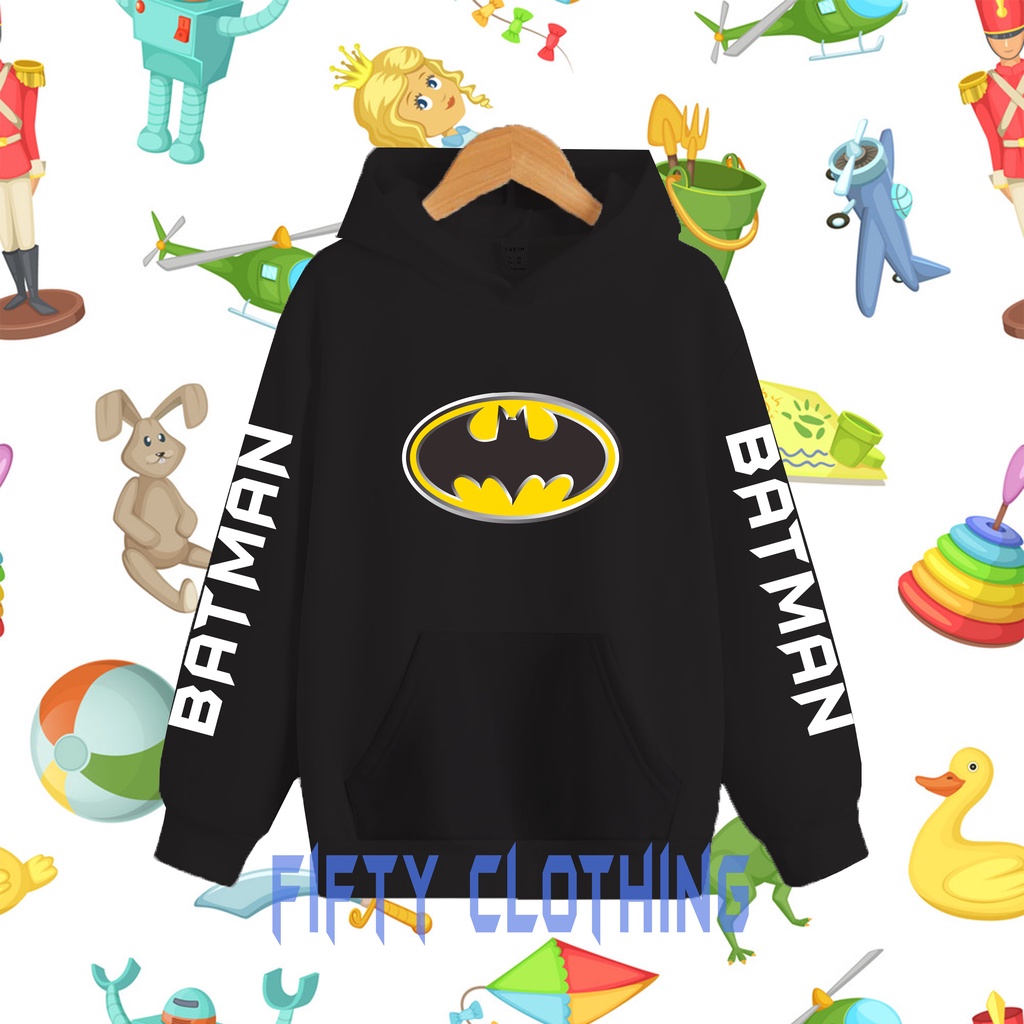 Jual Jaket Hoodie Batman Anak Laki Laki 3 - 12 tahun | Shopee Indonesia