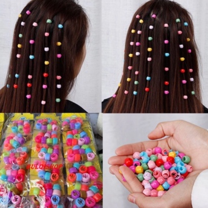 Jual Jepitan Rambut Bulat Mini Gaya Korea Jepit kutu Anak kecil Warna ...