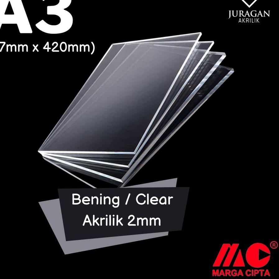 Jual Akrilik Bening A3 2mm | Shopee Indonesia