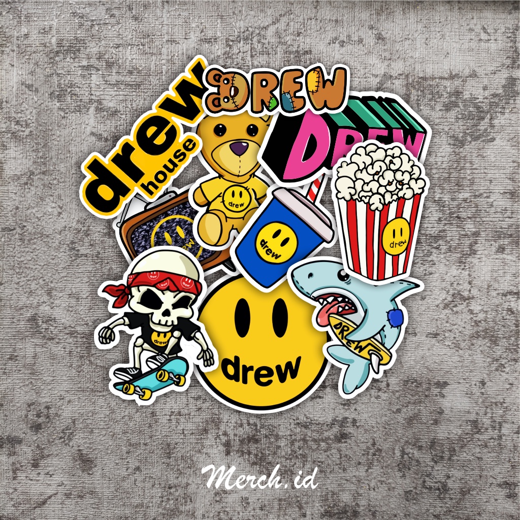 Jual Stiker Drew House Justin bieber 10 pcs Murah untuk Handphone ...